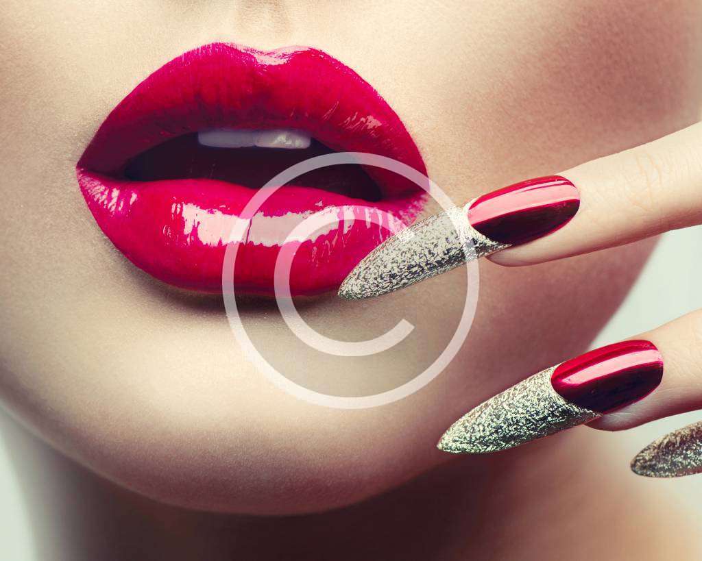 Graphic Details and Half Moon Manicures - Oscar Nails & Spa